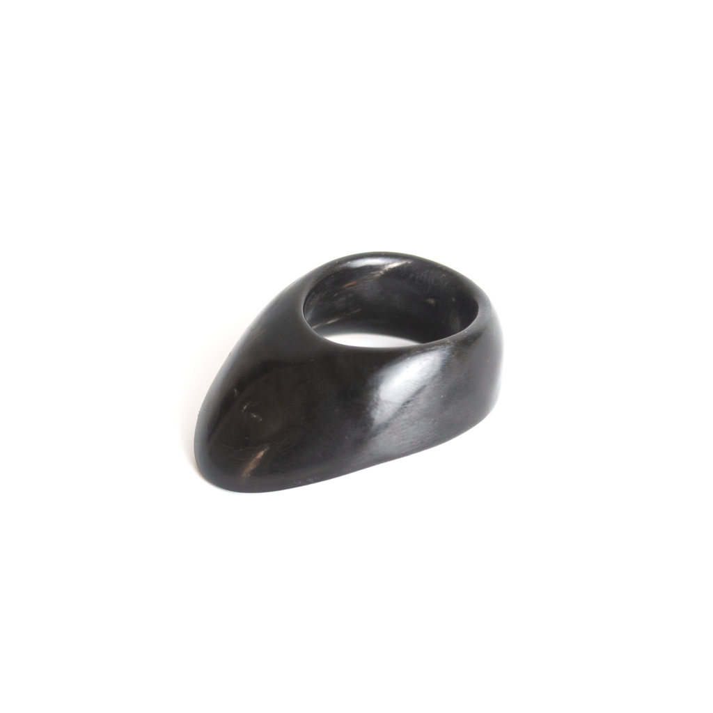 Lotus II Buffalo Horn Thumb Ring | Traditional Archery by Vermil ...