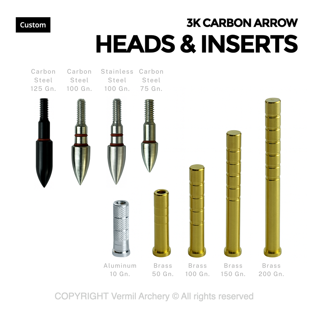 Custom 3K Carbon Arrows | Traditional Archery by Vermil ...